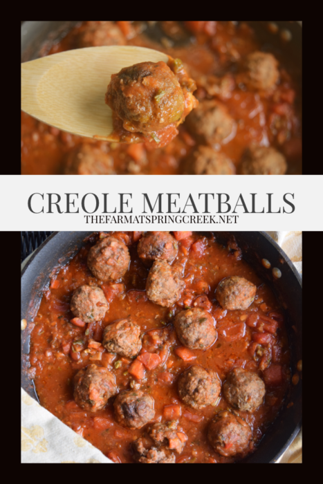 Creole Meatballs - The Farm at Spring Creek